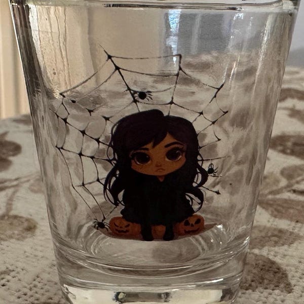 Cute Halloween Magician Girl Pint Glass, 16oz - Etsy