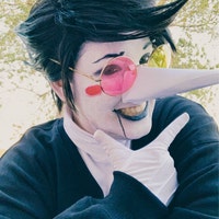 Spamton G. Spamton Glasses Pink and Yellow Circle Glasses Halloween ...