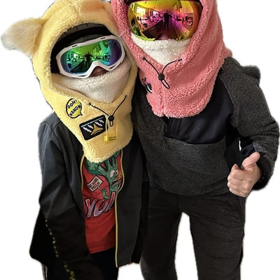 Dinosaur Ski/ Snowbroad Mask Hood Balaclava, Scarf Mask, Hooded Scarf ...