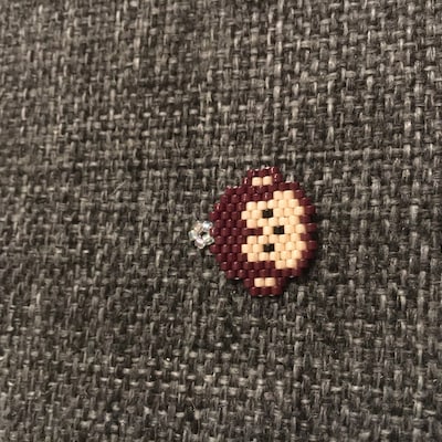 Bead Pattern Monkey Face Miyuki Charm Brick Stitch Beading - Etsy