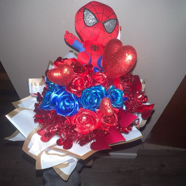 Spiderman Ramo Buchon | Flower Bouquet - Etsy