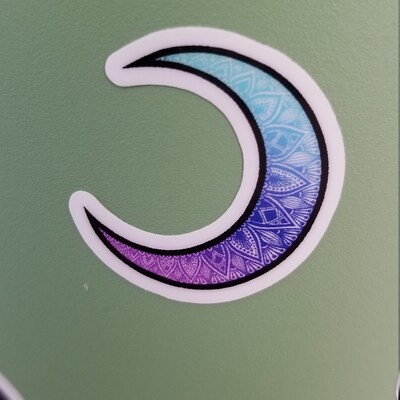 Mini Moon Sticker WATERPROOF - Etsy