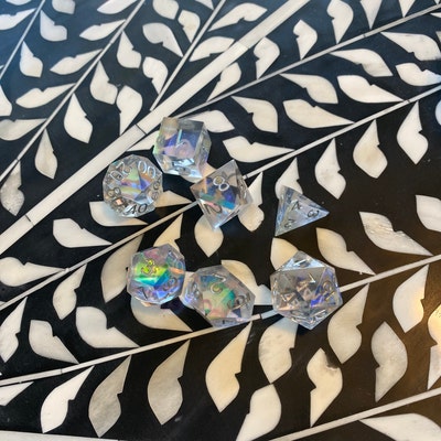 Dunamancy Prismatic and Multi-dimensional Sharp Edge Clear Resin Dice ...