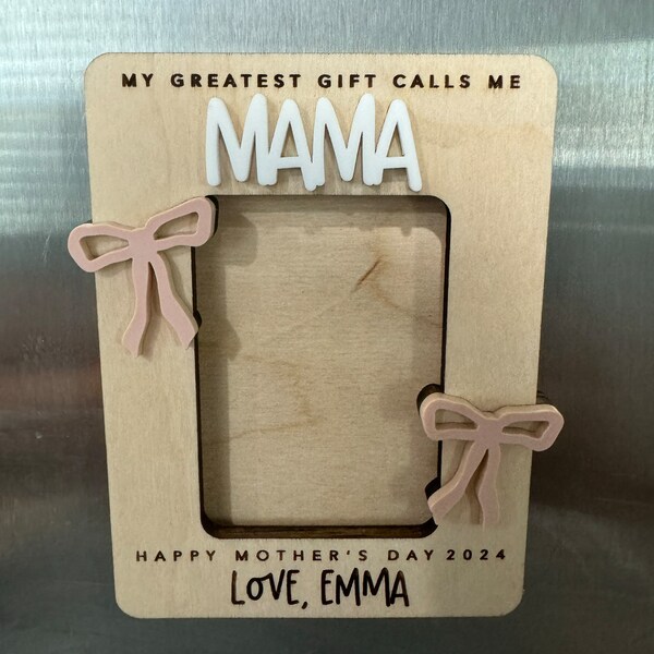 Mother's Day Fridge Photo Magnet | Mother's Day Gift | Photo Frame ...