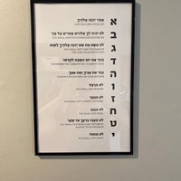 Amen Hebrew Wall Art Print Jewish Prayer Scripture Bible - Etsy Israel