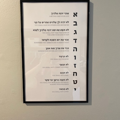 Names of God, Gallery Wall Set, Hebrew, El Shaddai, Adonai, Jehovah, El ...