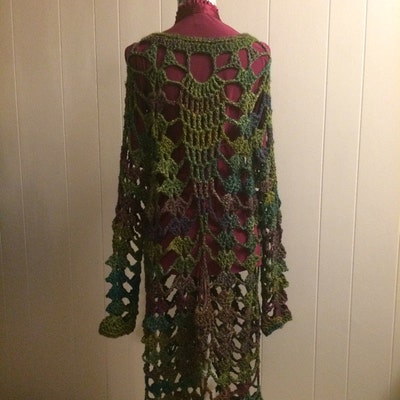 Crochet Cardigan Pattern, Crochet Pineapple Cardigan Pattern, Pdf ...