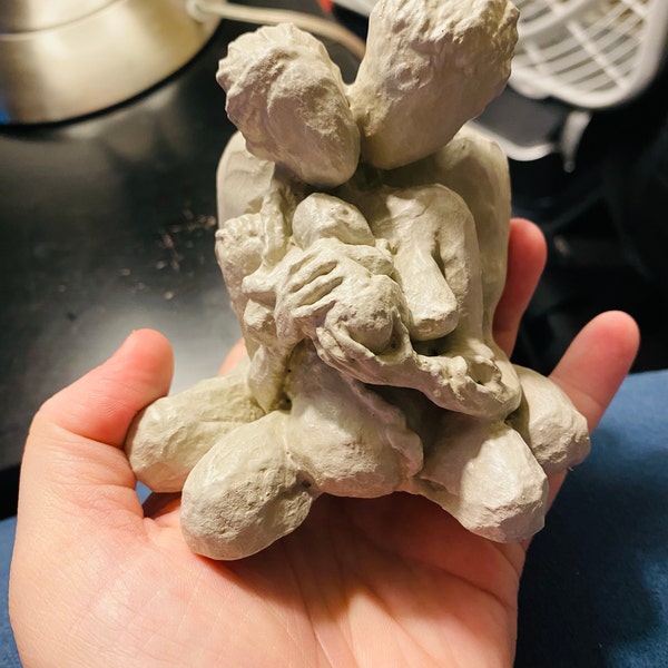Embrace Sculpture Earthside Statue Midwife Gift Doula Blessingway ...