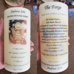 VICTORY Forge/forge Army Basic Training 6 Custom/personalized LED ...