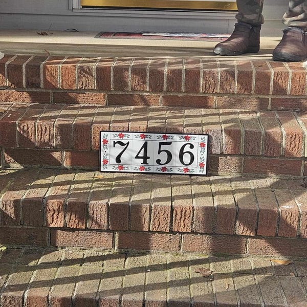 Rustic Address Sign, Farmhouse Decor, House Numbers, Street Sign ...