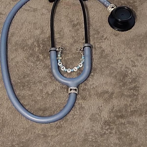 Handmade Beaded Stethoscope Name ID Customized Personalized With Your ...