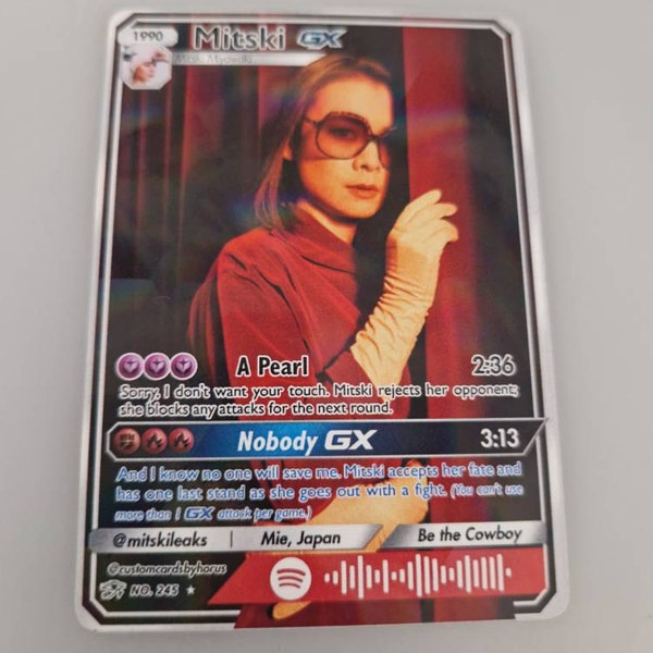 Playboi Carti Holographic Pokémon Trading Card WLR Whole Lotta Red ...