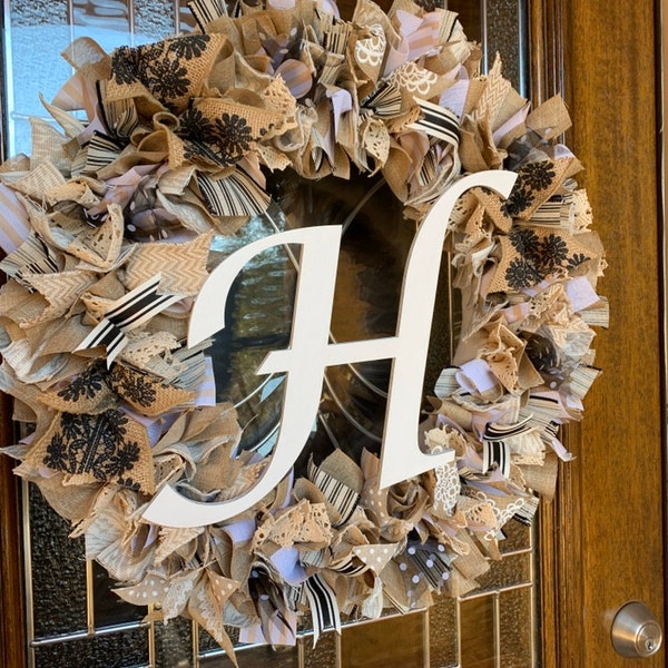 2" - 34" Wooden Letter "h" Nursery, Kids Room, Wedding Decoration, Gift ...