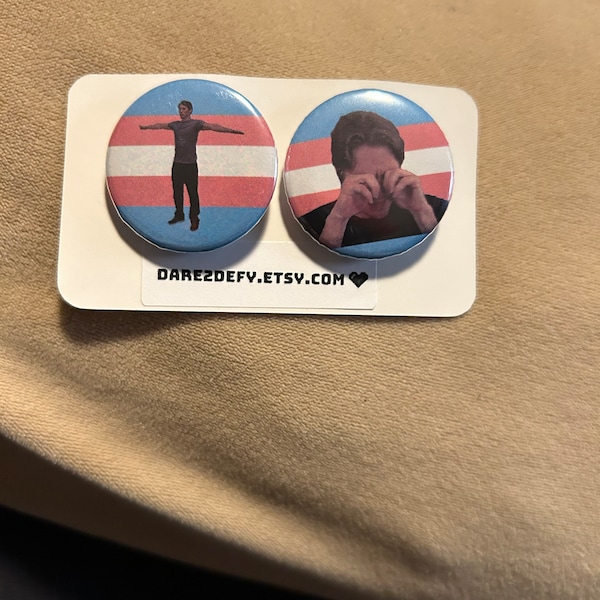 Jerma985 - Jerma Twitch Dumptruck / Dumpy Meme Pins - Set of 2 Pinback ...