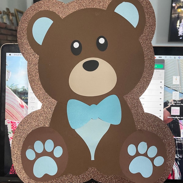 Bear SVG. PNG . Cricut Cut Files, Silhouette, Layered Files. Teddy Bear ...