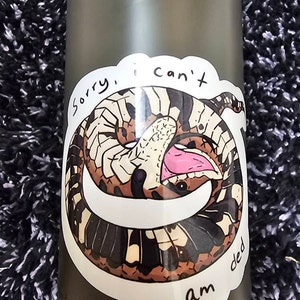 Hognose Snake Dramatic Playing Dead Funny Reptile Vinyl Sticker - Etsy