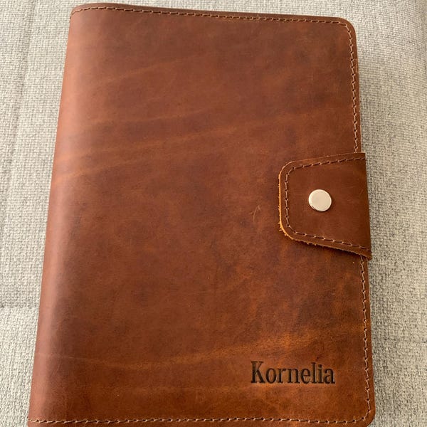 Personalized Leather Ring Binder, Leather Planner, Leather Journal A5 ...