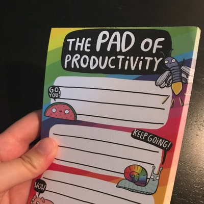 The Pad of Productivity to Do List Rainbow Pad - Etsy