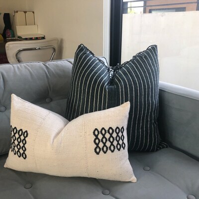 Belgian Linen Pillow Case Scorched Linen Lumbar Designer - Etsy