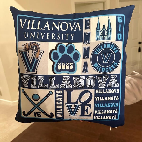 Custom COLLEGE Pillow With Insert | Decorative Throw Pillow | Dorm Room ...