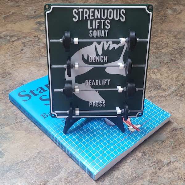 Weightlifting Personal Tracking Board, 5 Lifts, Show off Your Work on 5 ...