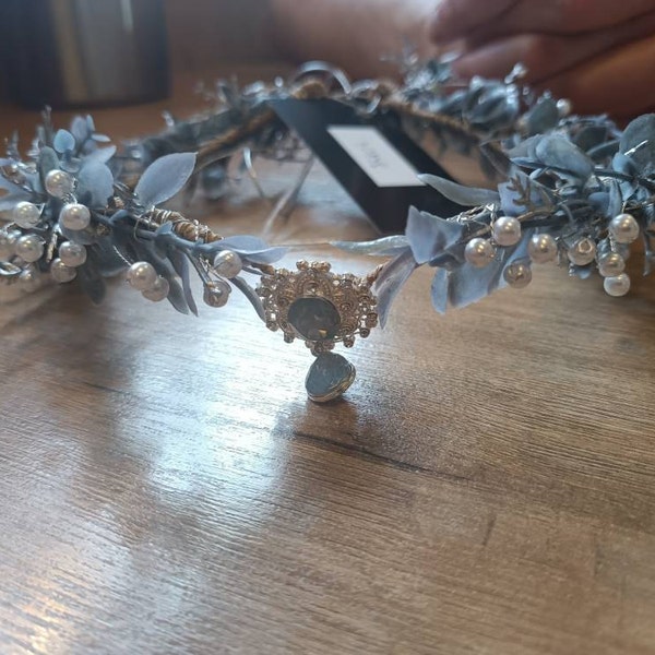 Fern Leaf Crown, Woodland Elven Tiara, Green Forest Circlet, Witchy ...