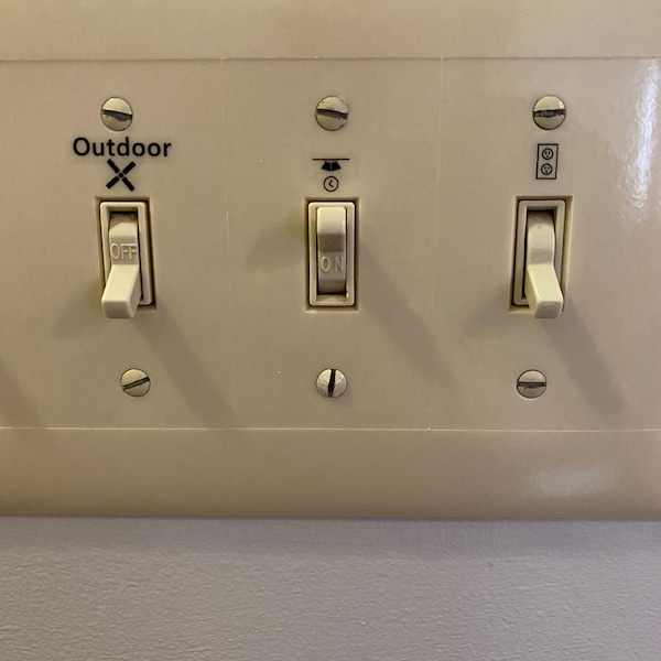 Light Switch Decals, Light Switch Labels, Light Switch Stickers ...