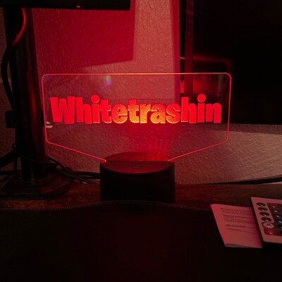 Personalized Sprint Racing Car Led Night Light, Personalized 16 Colors ...