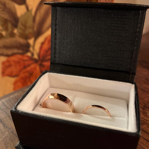 Band Tree Ring Nature Inspired Band Oak Leaf Ring Acorns Band Embossed ...