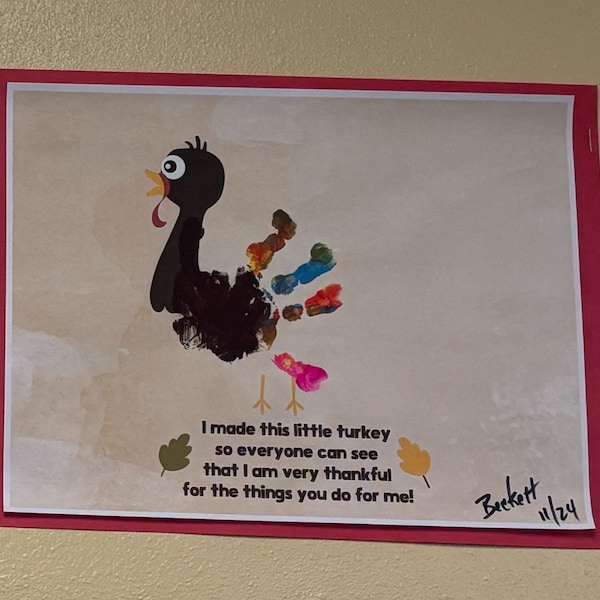 2025 12 Month Handprint Calendar, DIY Kids Toddler Baby Craft, Calendar ...