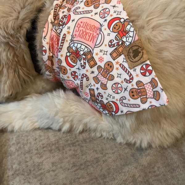 Rose Gold Plaid Dog Bandana, Blush Pink Dog Bandana, Fall Dog Bandana ...