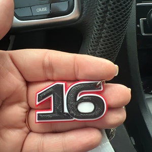 Formula One F1 Driver Number Keychains 3D Printed Plastic - Etsy