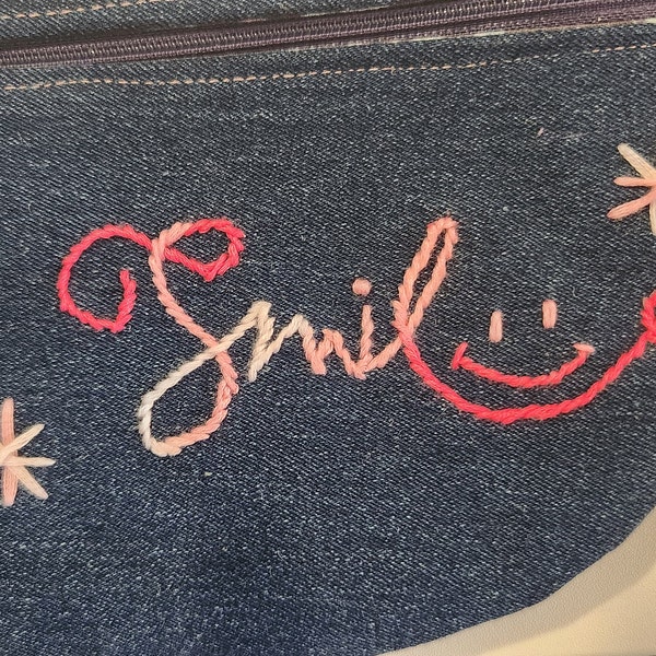 Smile Embroidery Design, Smiley Face Mouth Embroidery Design, Trendy ...