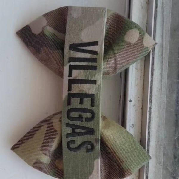 Army Name Tape Bow, Military Bow, Personalized, Air Force Bow, OCP ...