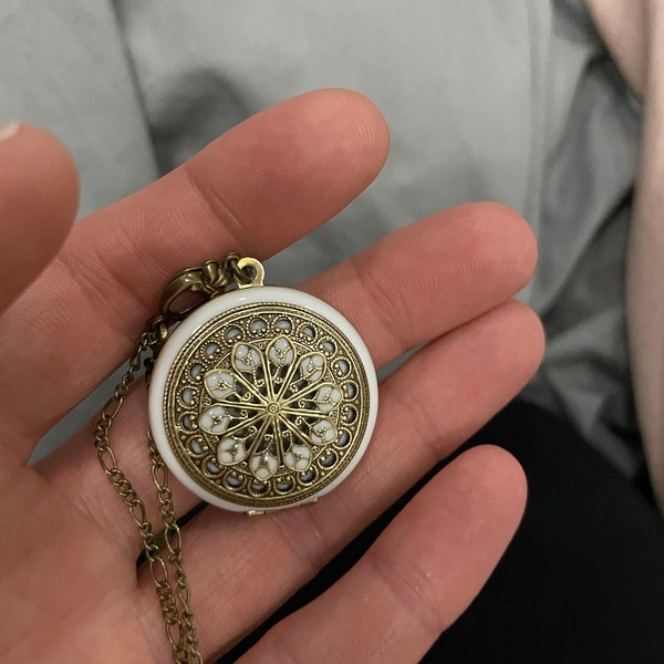 Vintage Style Locket Necklace/mandala/anniversary/bridesmaid Gift ...