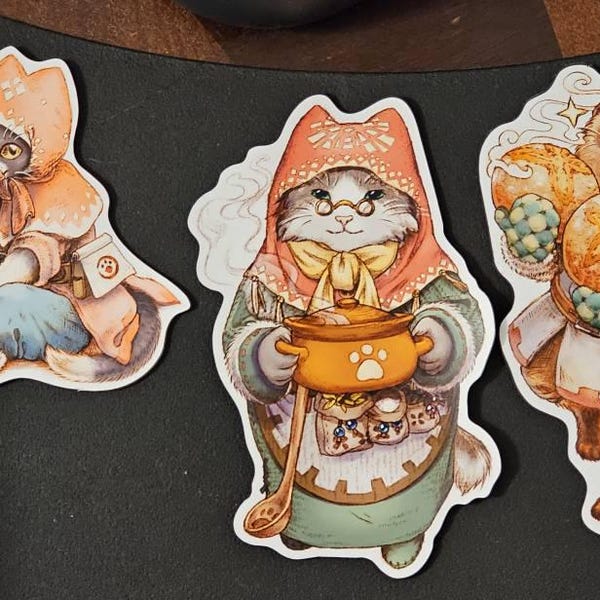 Grammeowster Chef and Sous-chefs - Etsy