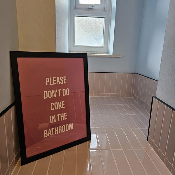 Adult Bathroom Prints Let That Shit Go Funny Bathroom Wall Art Swearing ...