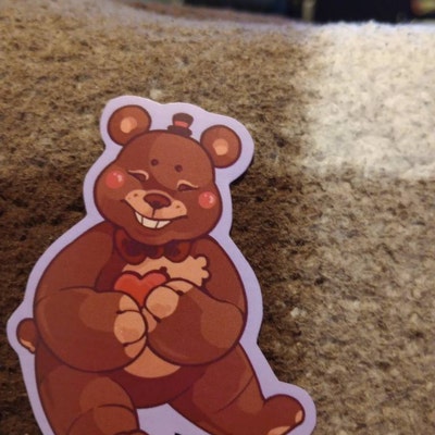 FNAF Fazbears Vinyl Stickers: Fredbear, Freddy Fazbear, Toy Freddy ...