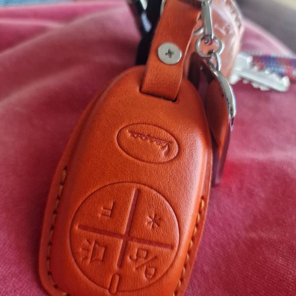 Skoda Covered Leather Key Fob Case Skoda Superb Enyaq Fabia Kodiaq ...