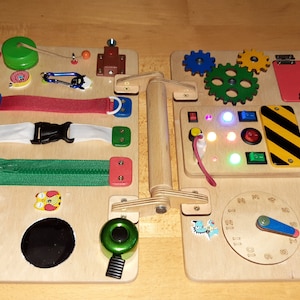 LED Light Switch Board for Toddler Electronic Busy Board for Travel ...