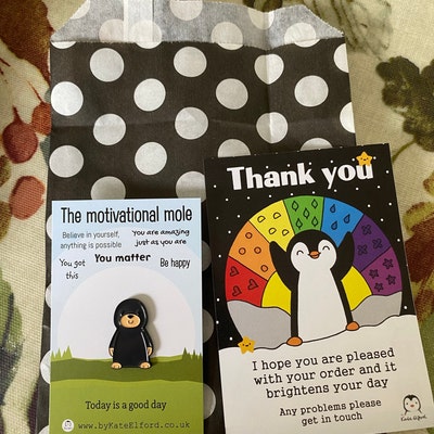 A Little Blob of Happiness Enamel Pin, Cute Pink Blob, Positive Enamel ...