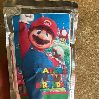 Labels for Mario Bros Party Candy Bar Label Chocolate - Etsy