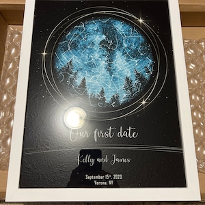 Memorial Star Map Sympathy Gift, Loss of Father, Mother, Baby ...