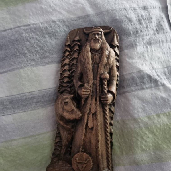 Lilith Statue Goddess Statue Wood Carving Wiccan Decor Inanna Wiccan ...