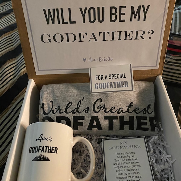 Godfather Box - Personalized Godfather Gift - Will You Be My Godfather ...