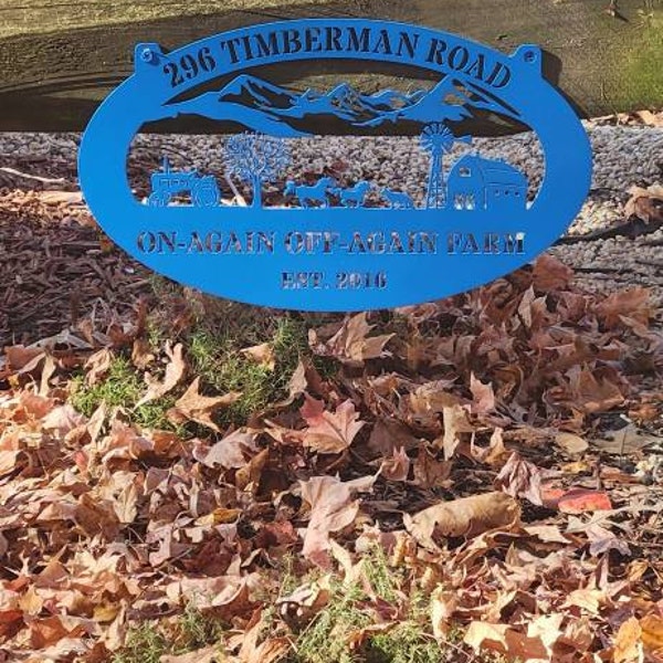 Custom Your Metal Farm Sign, Design Your Own Farm Sign, Farmhouse Metal ...