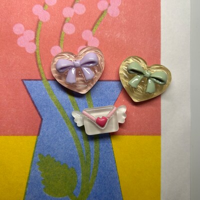 Pink Glitter Magnet or Pushpins, Very Strong Magnets, Pink Glitter ...