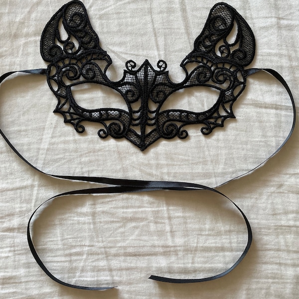 Kitty Cat Mask (free Standing Lace - A Finished Embroidery Product, Not ...