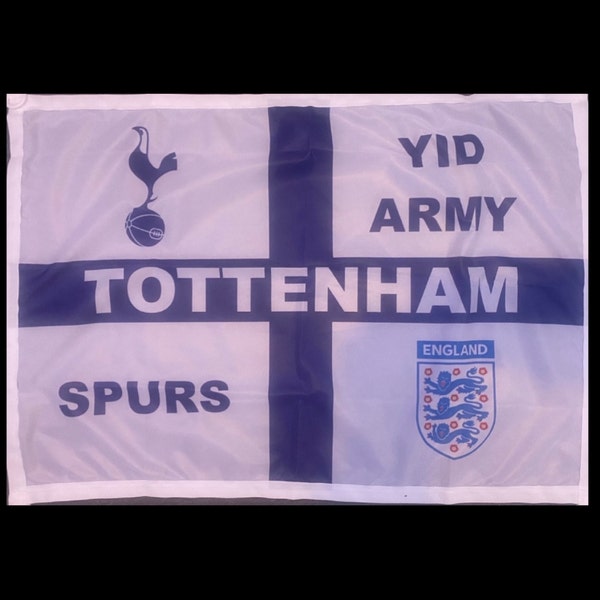 Tottenham Custom Printed Football Flag - Etsy UK