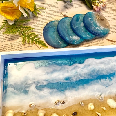 Coastal Wall Art Shadow Box Art Coastal Christmas Beach - Etsy
